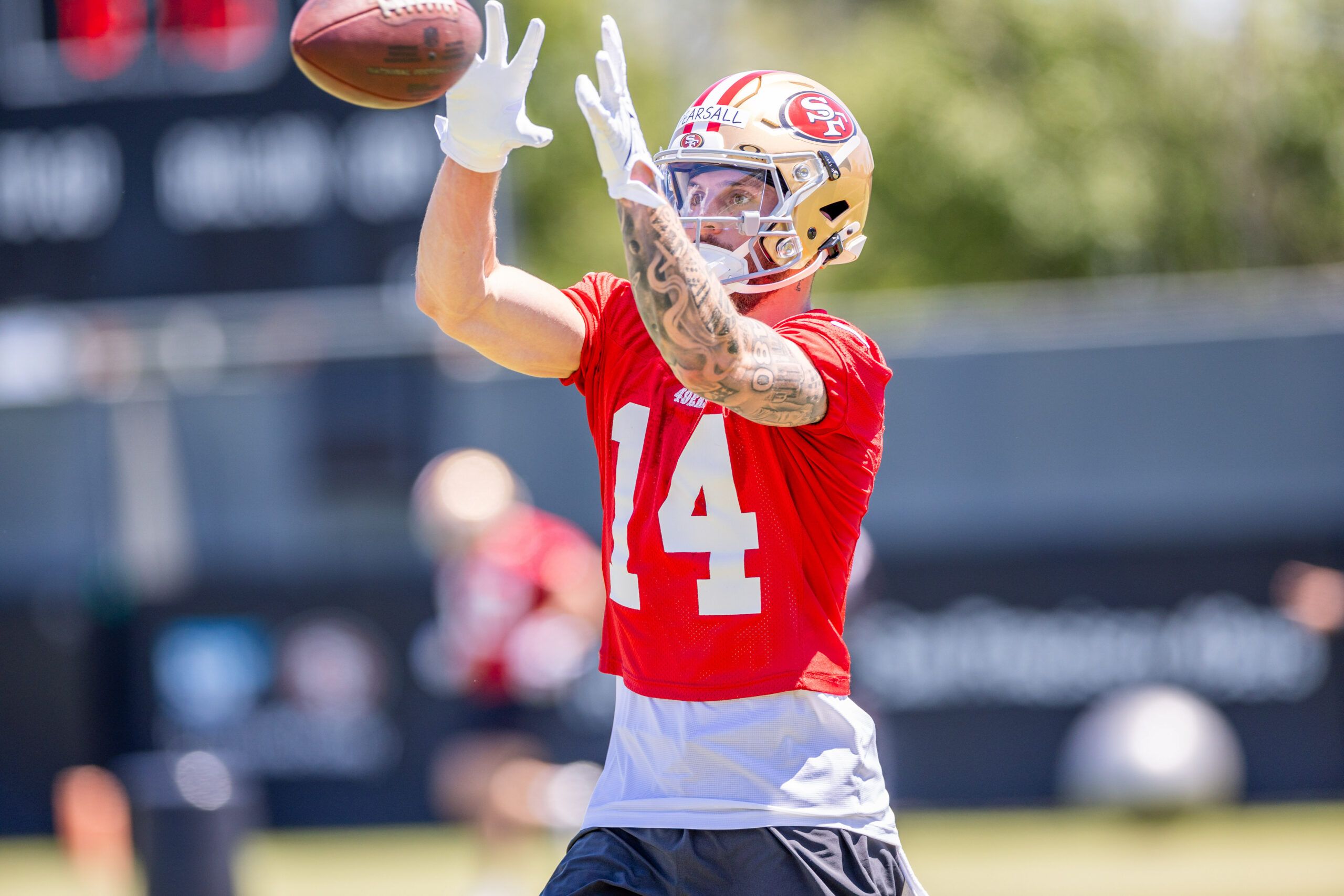 Niners rookie WR Ricky Pearsall starts training camp…