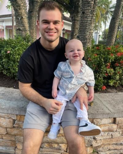 NHL Star Alex Debrincat Celebrates Son Archie's First…