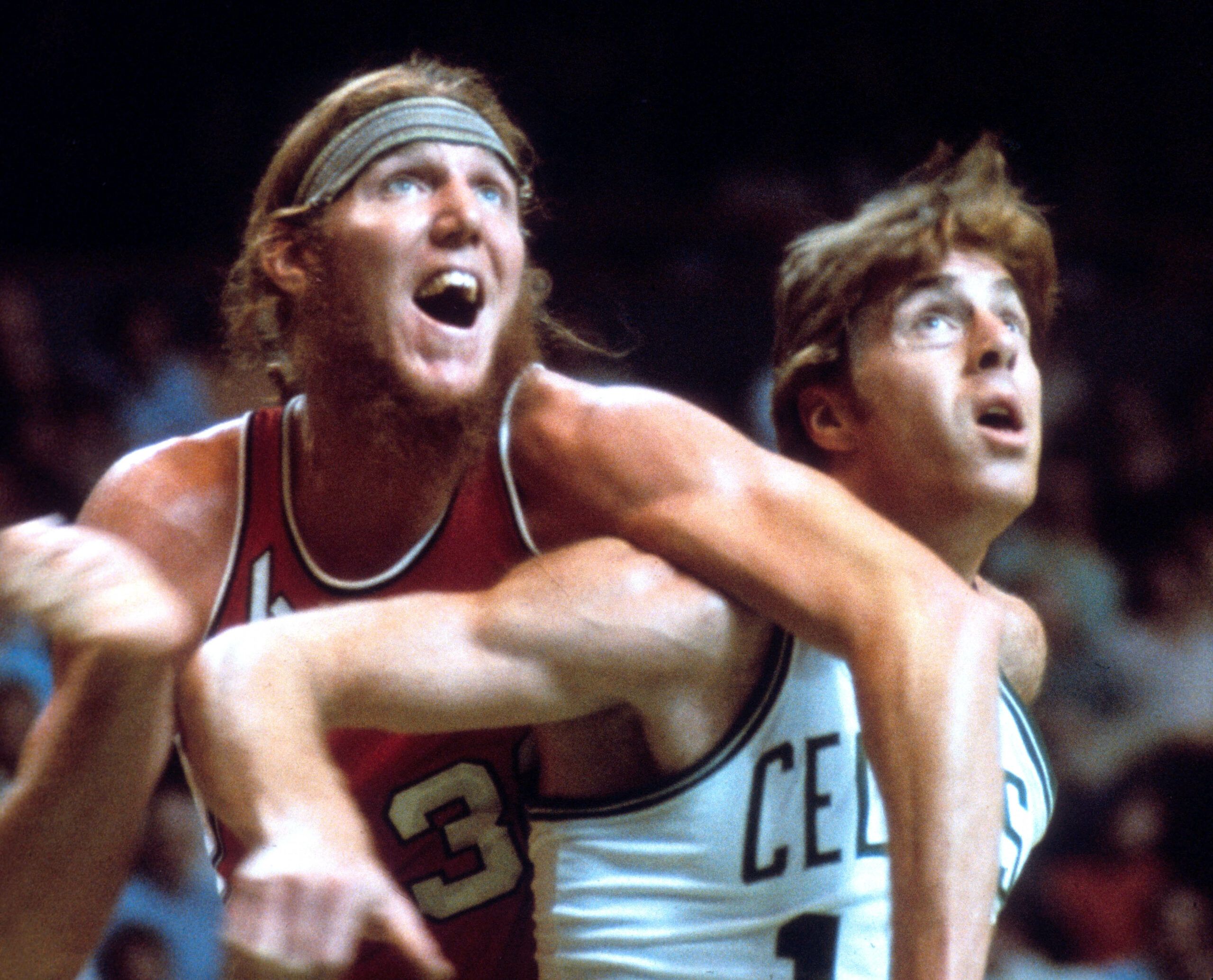 Celtics legend Dave Cowens showing off his shooting…