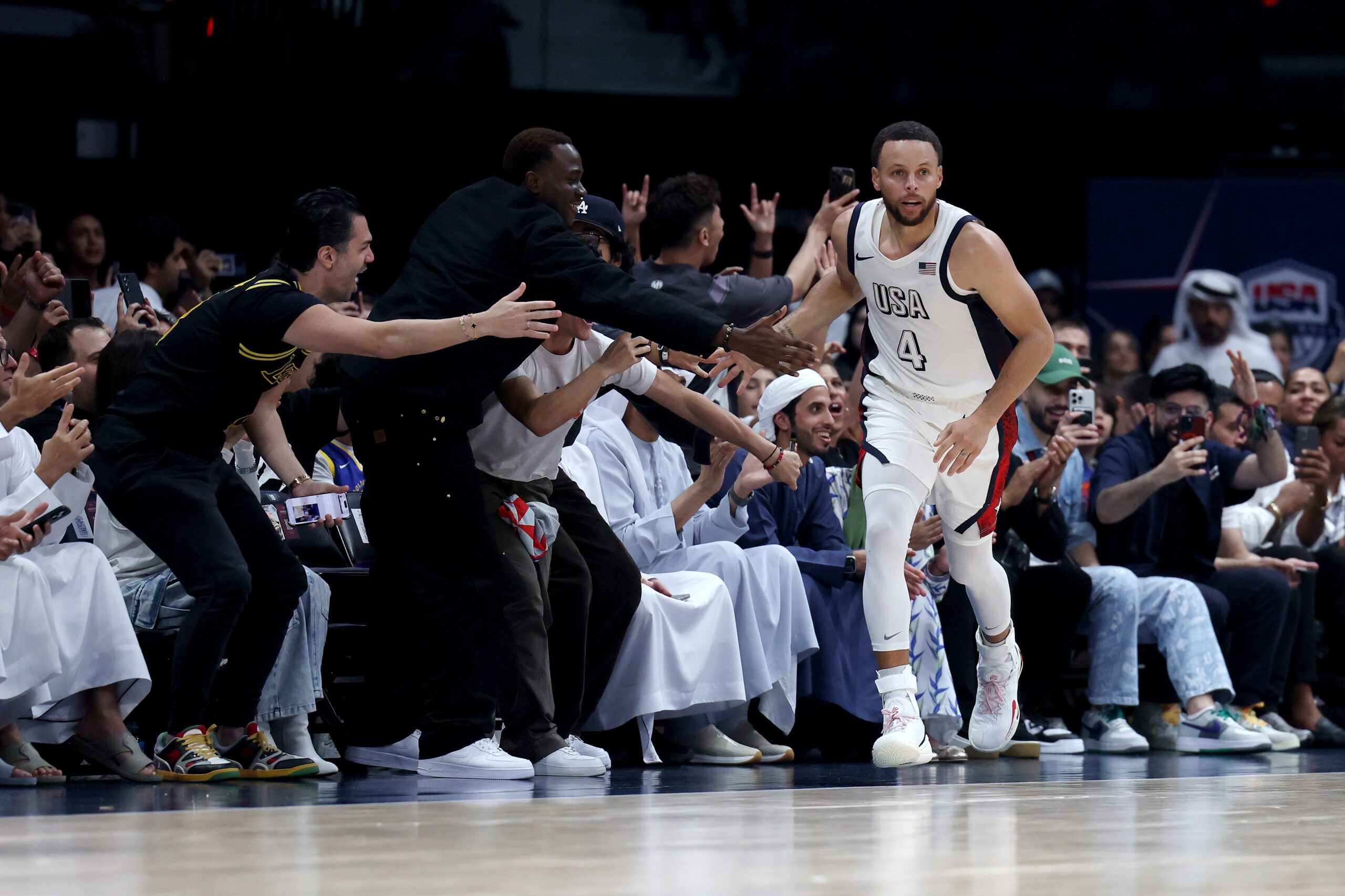 Watch: Steph Curry drills deep 3-pointer from way…