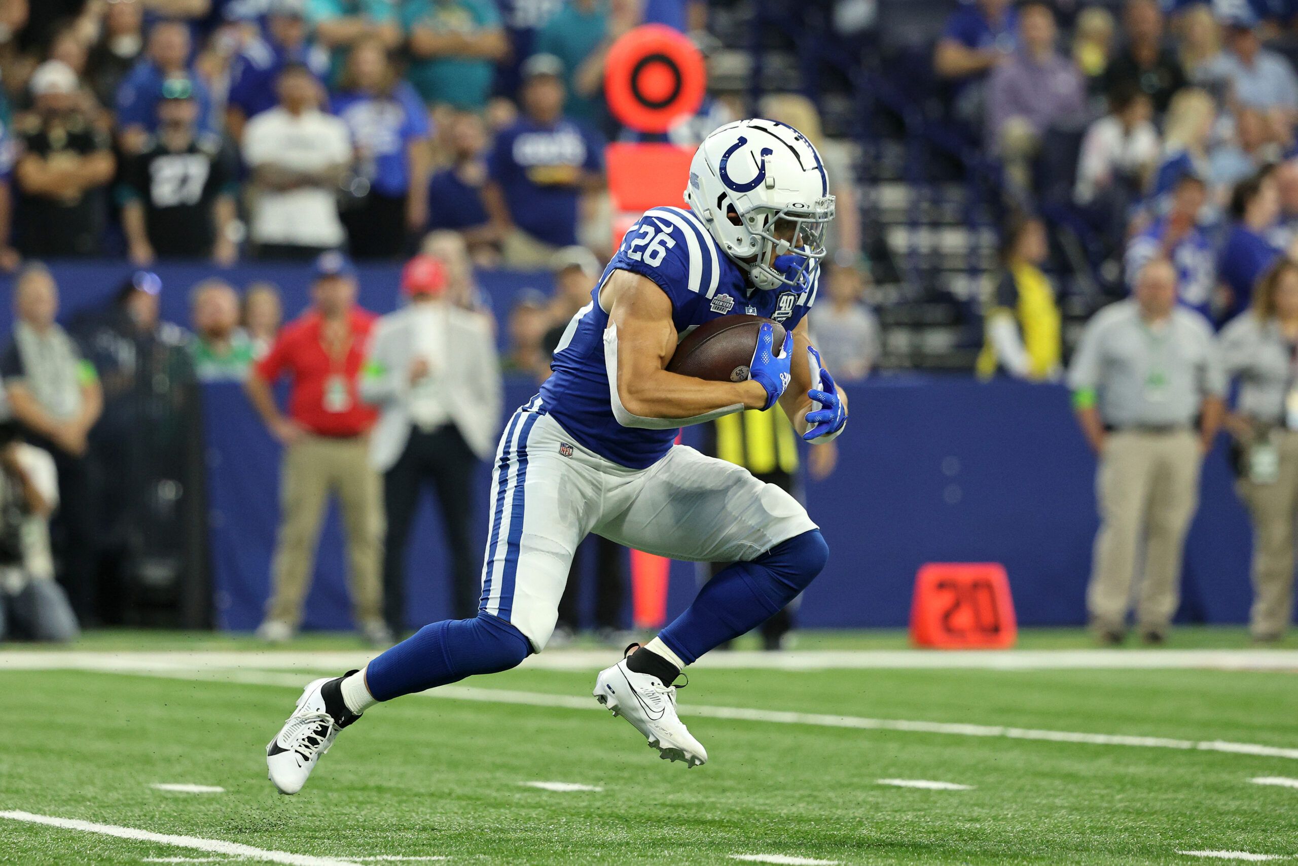 RB Evan Hull is PFF’s Colts player to watch during…