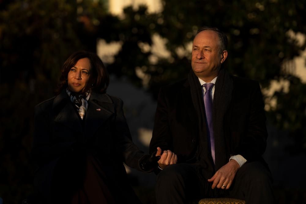 Kamala Harris and Doug Emhoff face online wave of…