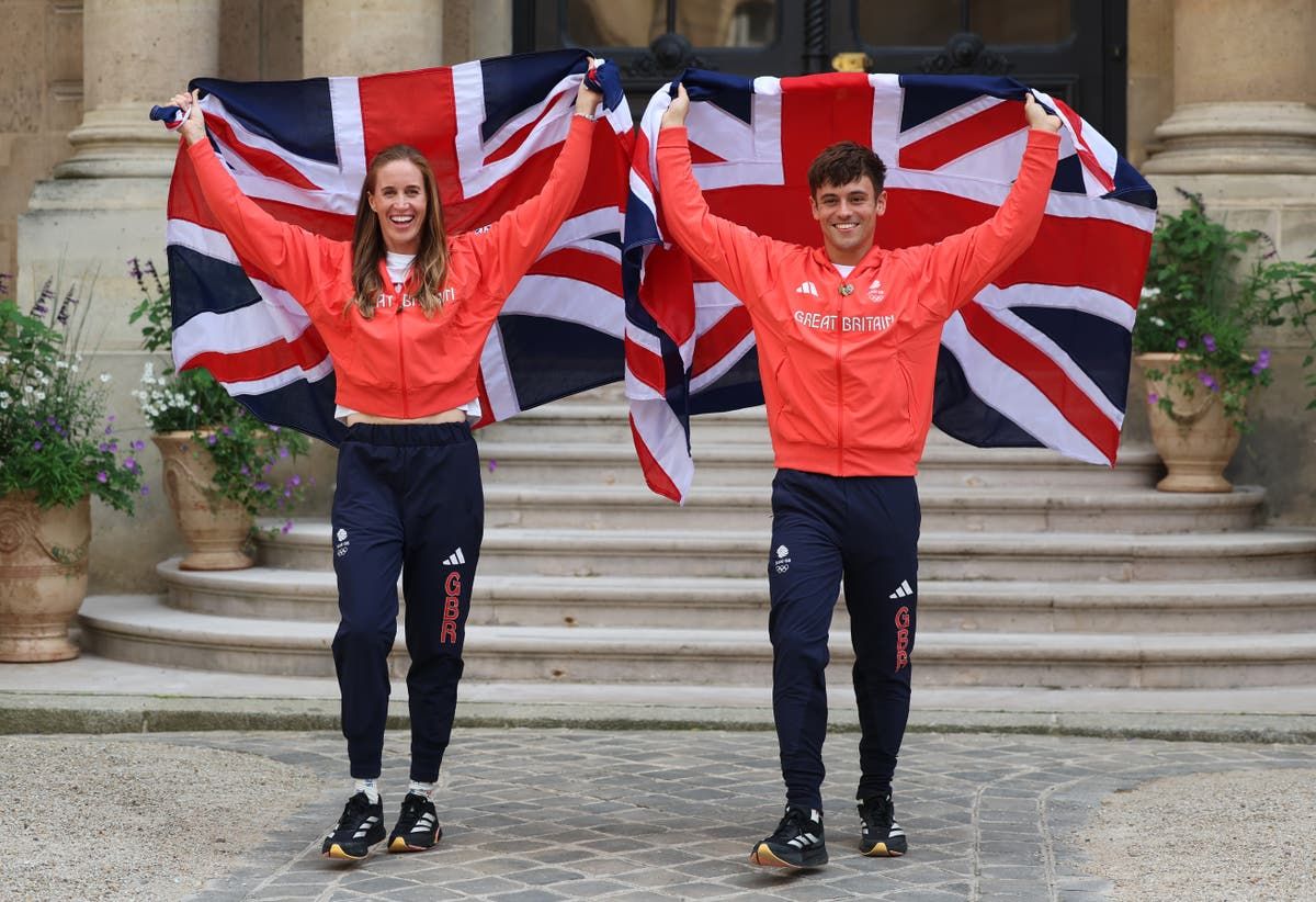 Olympic gold medallists Helen Glover and Tom Daley…