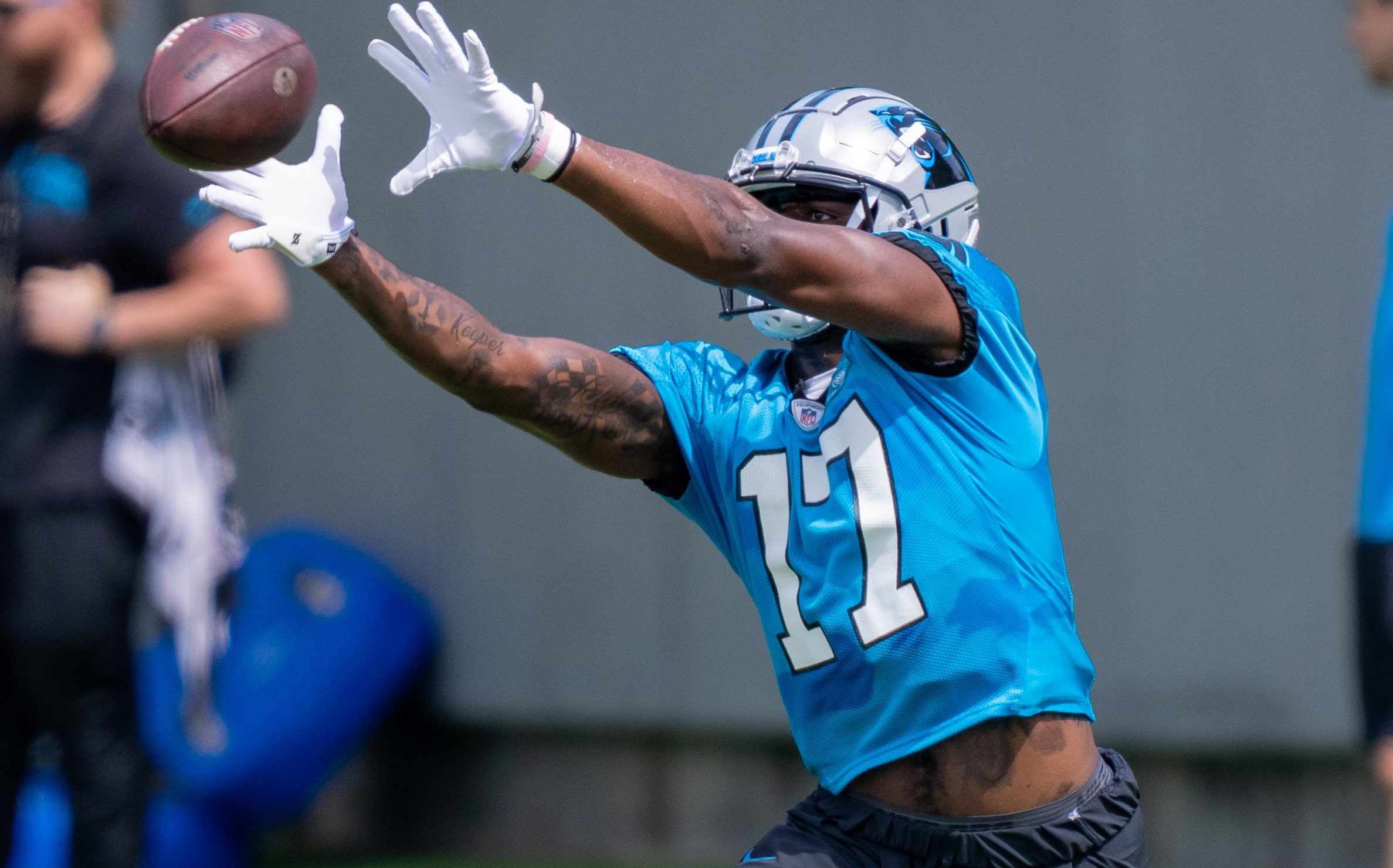 WATCH: Panthers WR Xavier Legette makes leaping catch…