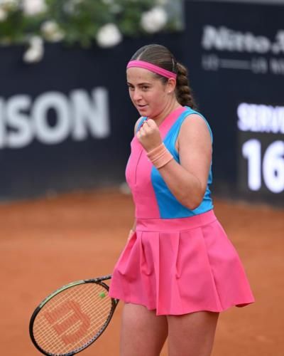 Jelena Ostapenko's Dynamic Performance In Striking…