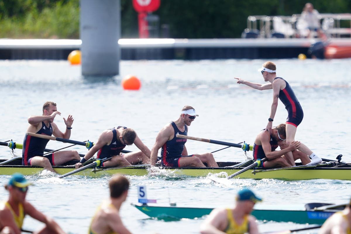 Great Britain men’s eight storm to gold leaving…