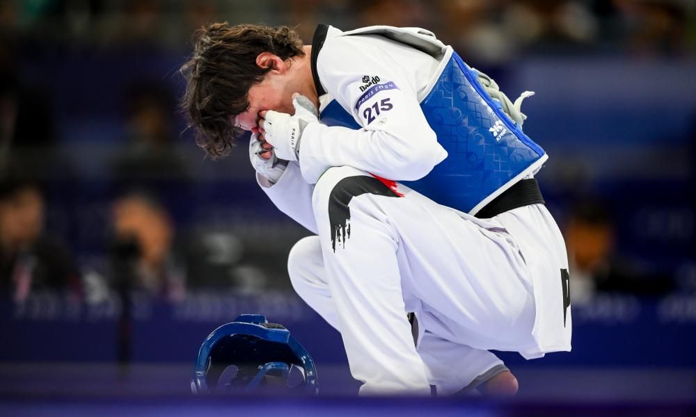Palestine’s Ismail despondent after Olympic taekwondo…
