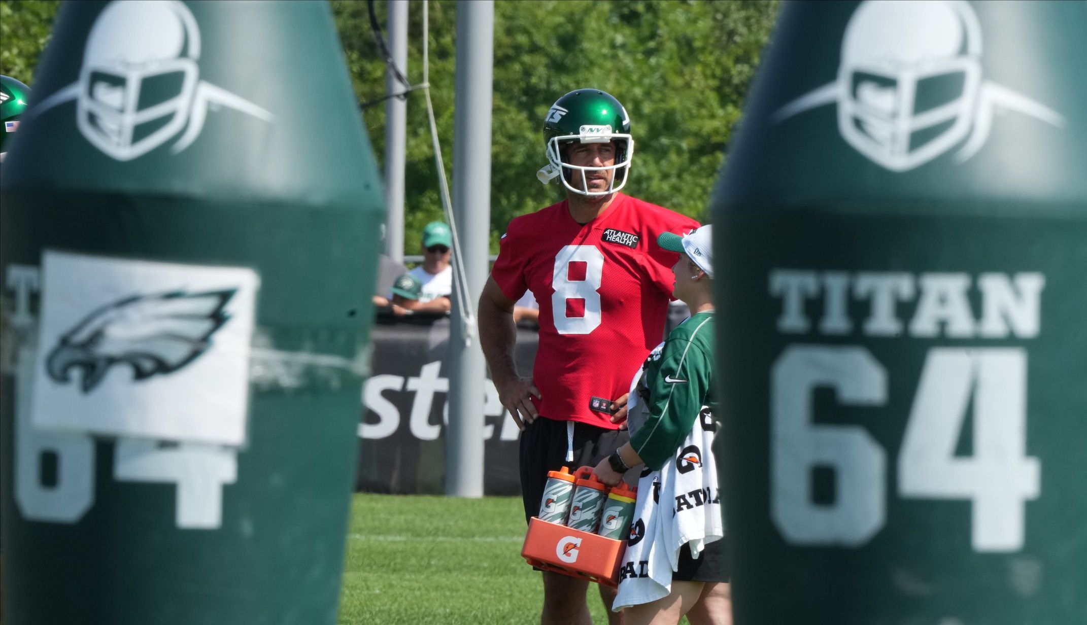 What does Robert Saleh think of Aaron Rodgers so far…