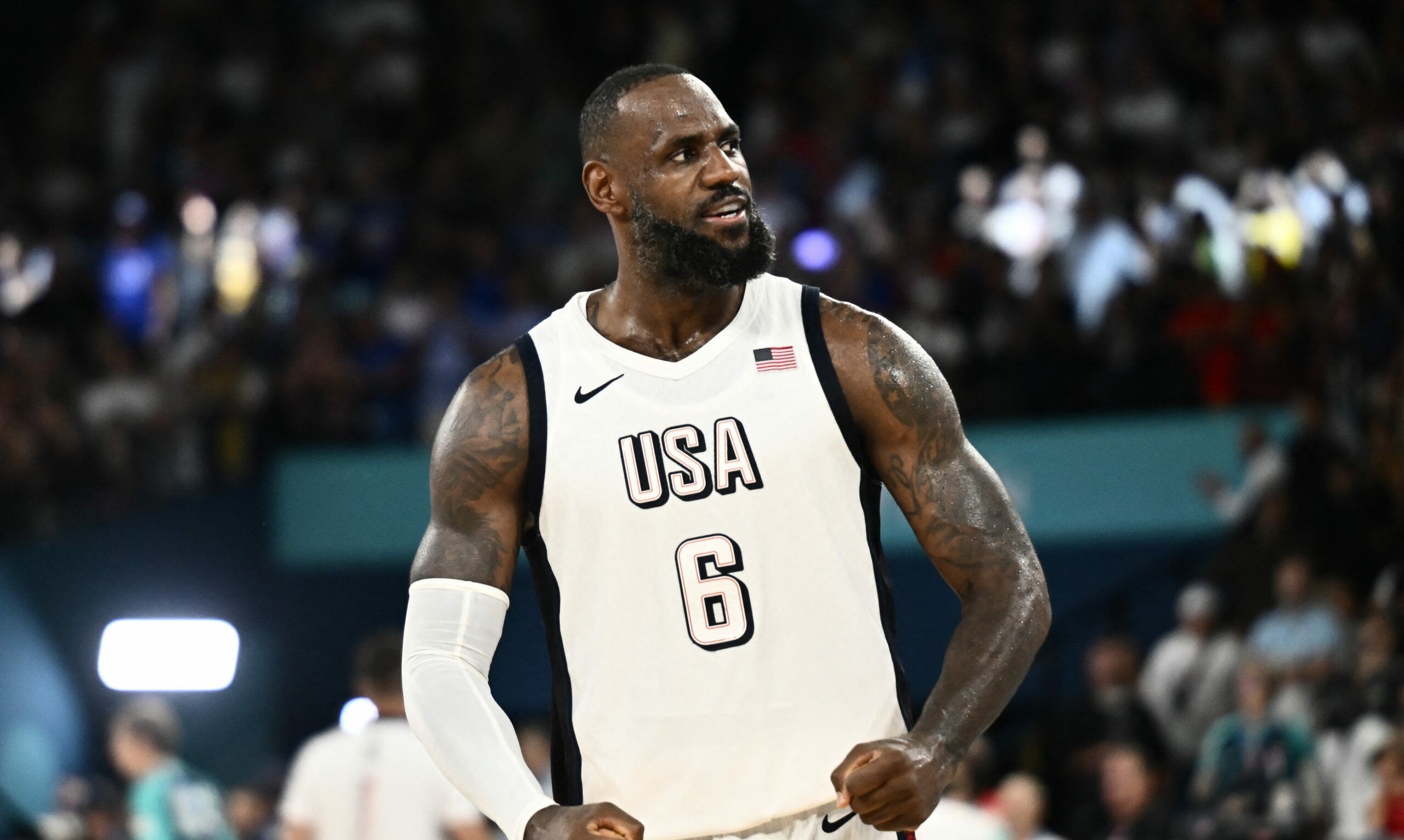 On the verge of a gold medal, LeBron James knows time…