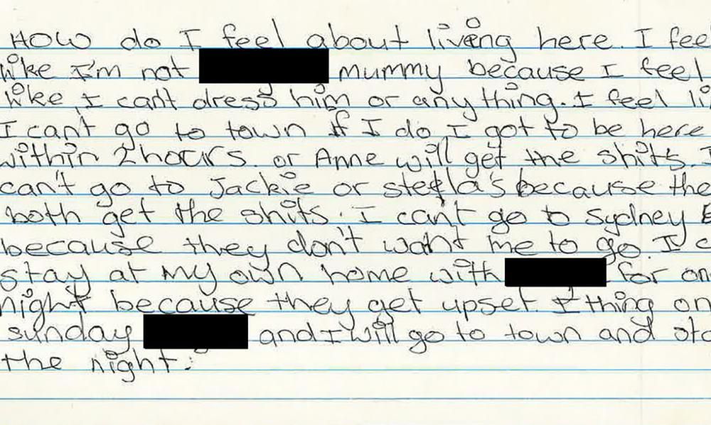 Notebook Amber Haigh left behind reveals loneliness…