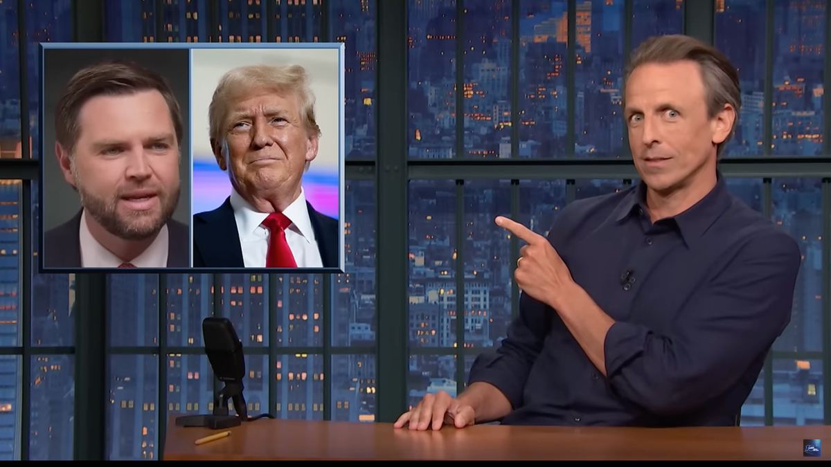 Seth Meyers jokes Tim Walz copied his ‘Republicans are…