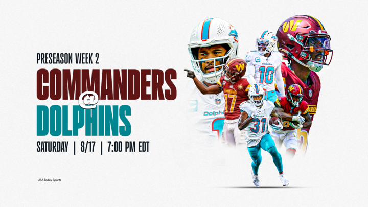 Dolphins vs. Commanders preseason: How to watch and…