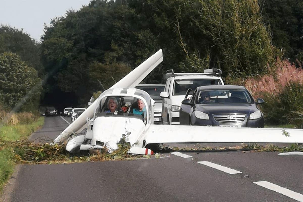 Two survive horror light aircraft crash as plane…