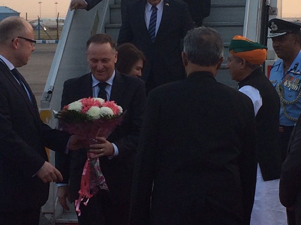 John Key touches down in India after 43 hours