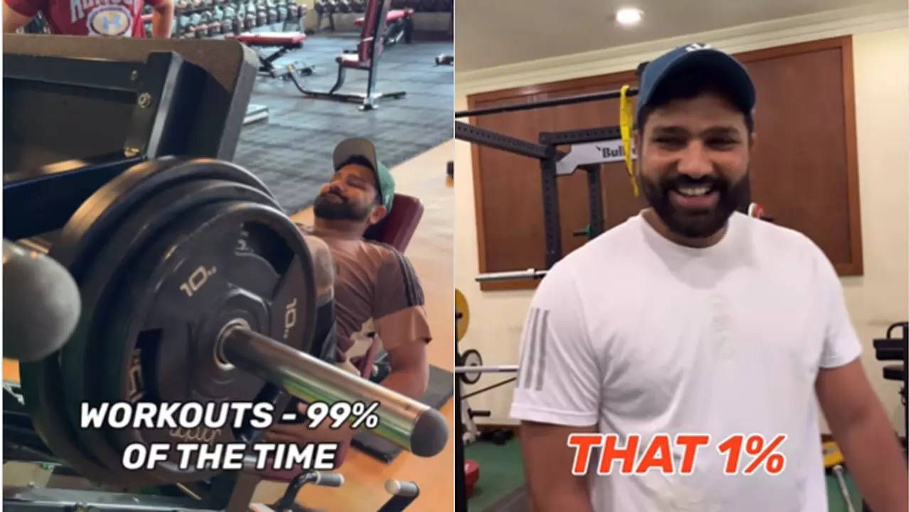 Rohit Sharma's 'workouts and fun' fitness routine…