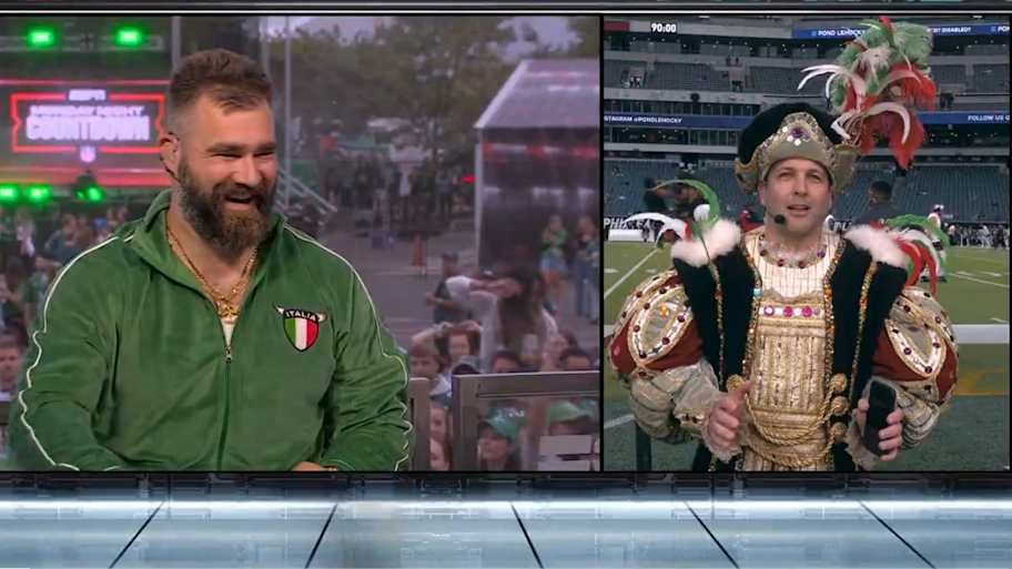 Adam Schefter Replicated Iconic Jason Kelce Outfit on…