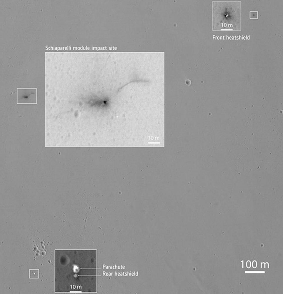 Mars lander's catastrophic crash: new images released