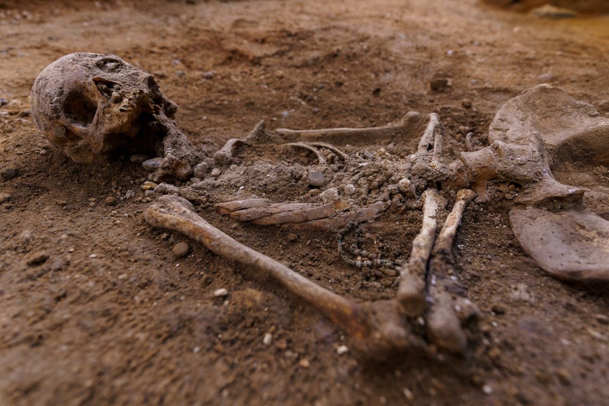 French man discovers medieval skeletons and sarcophagi…