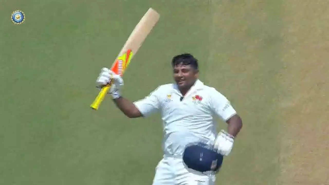 Watch: Sarfaraz Khan hits hundred against Rest of…