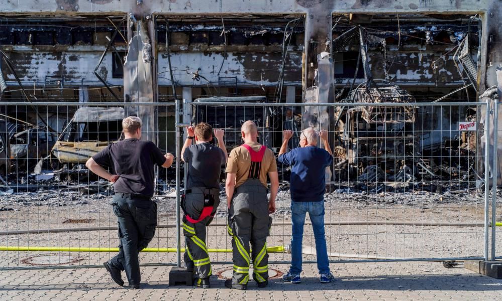 Blaze destroys multimillion-euro German fire station…