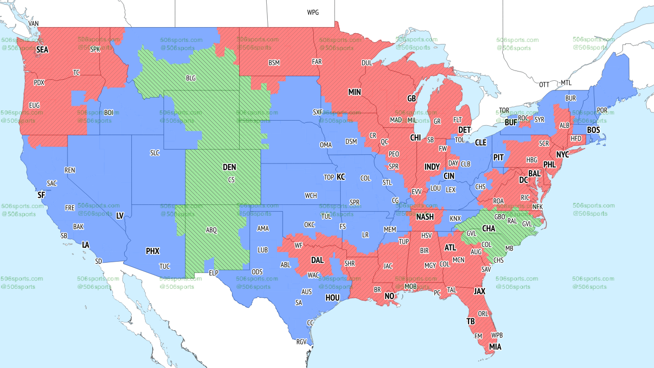 Broncos vs. Panthers broadcast map: Will the game be…