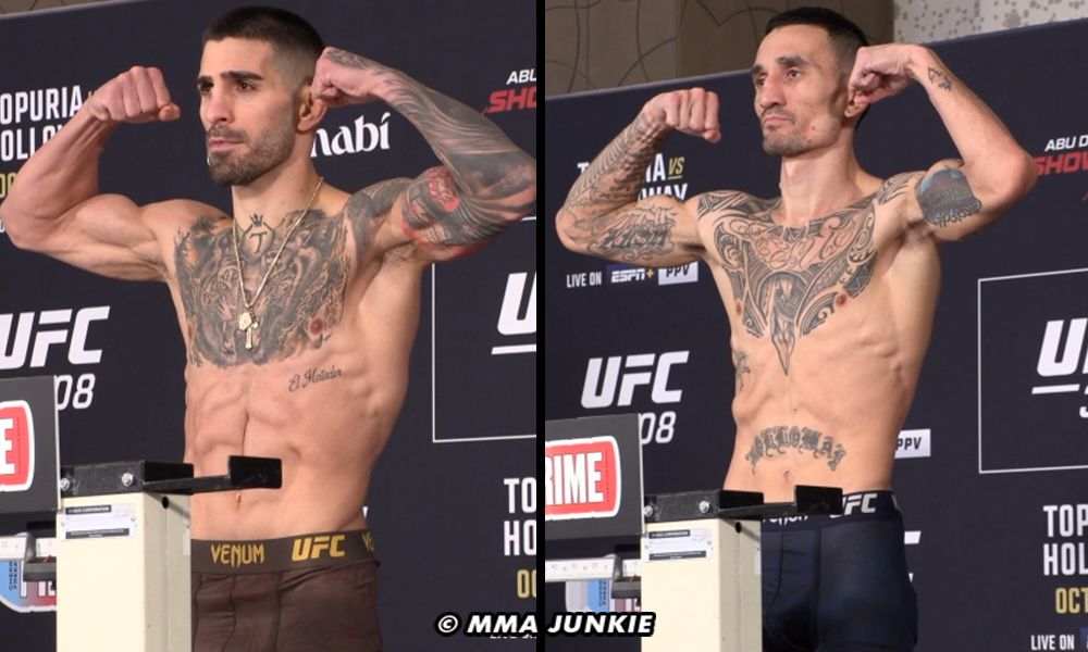 UFC 308 weigh-ins: Ilia Topuria vs. Max Holloway title…