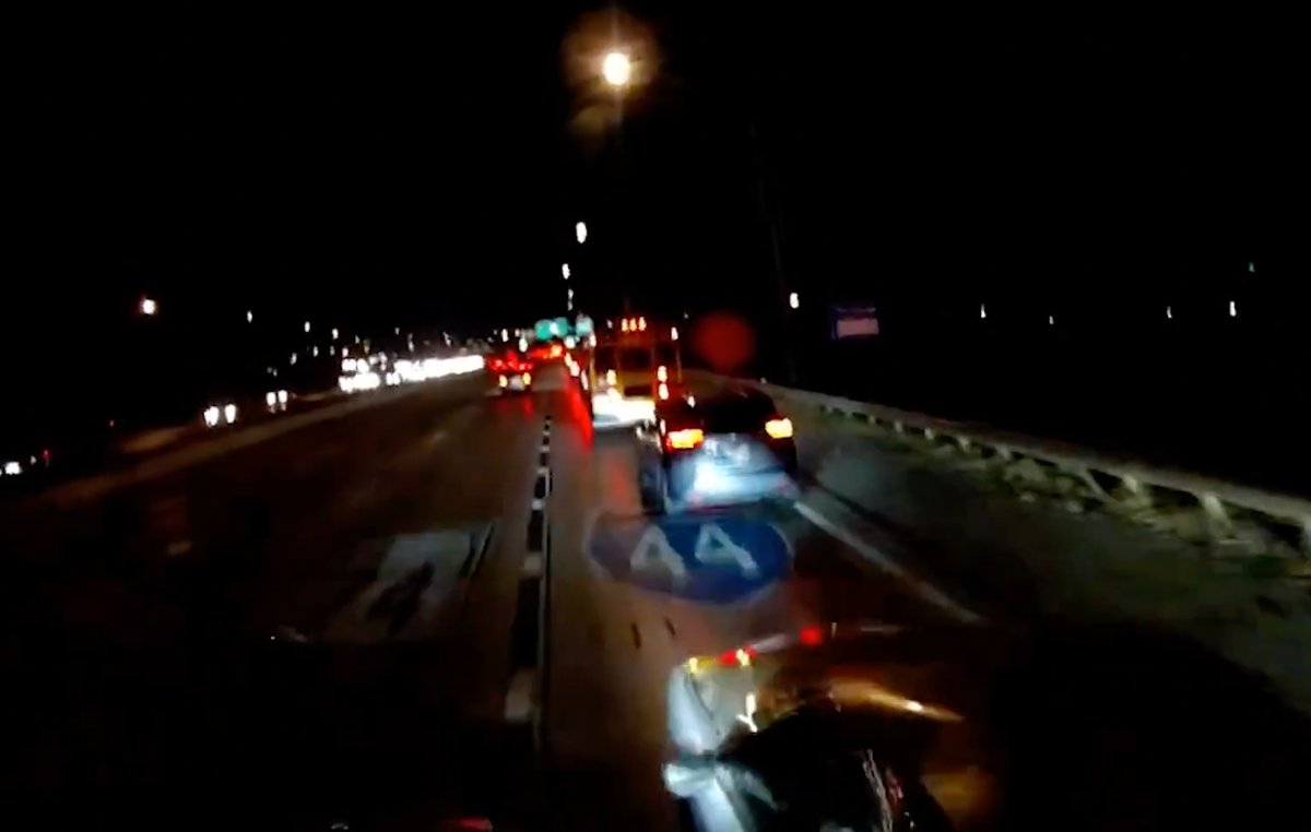 Swerving pickup driver causes nine-vehicle collision…