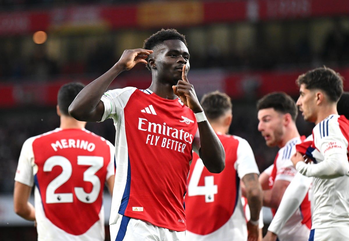 Arsenal player ratings vs Liverpool: Bukayo Saka back…