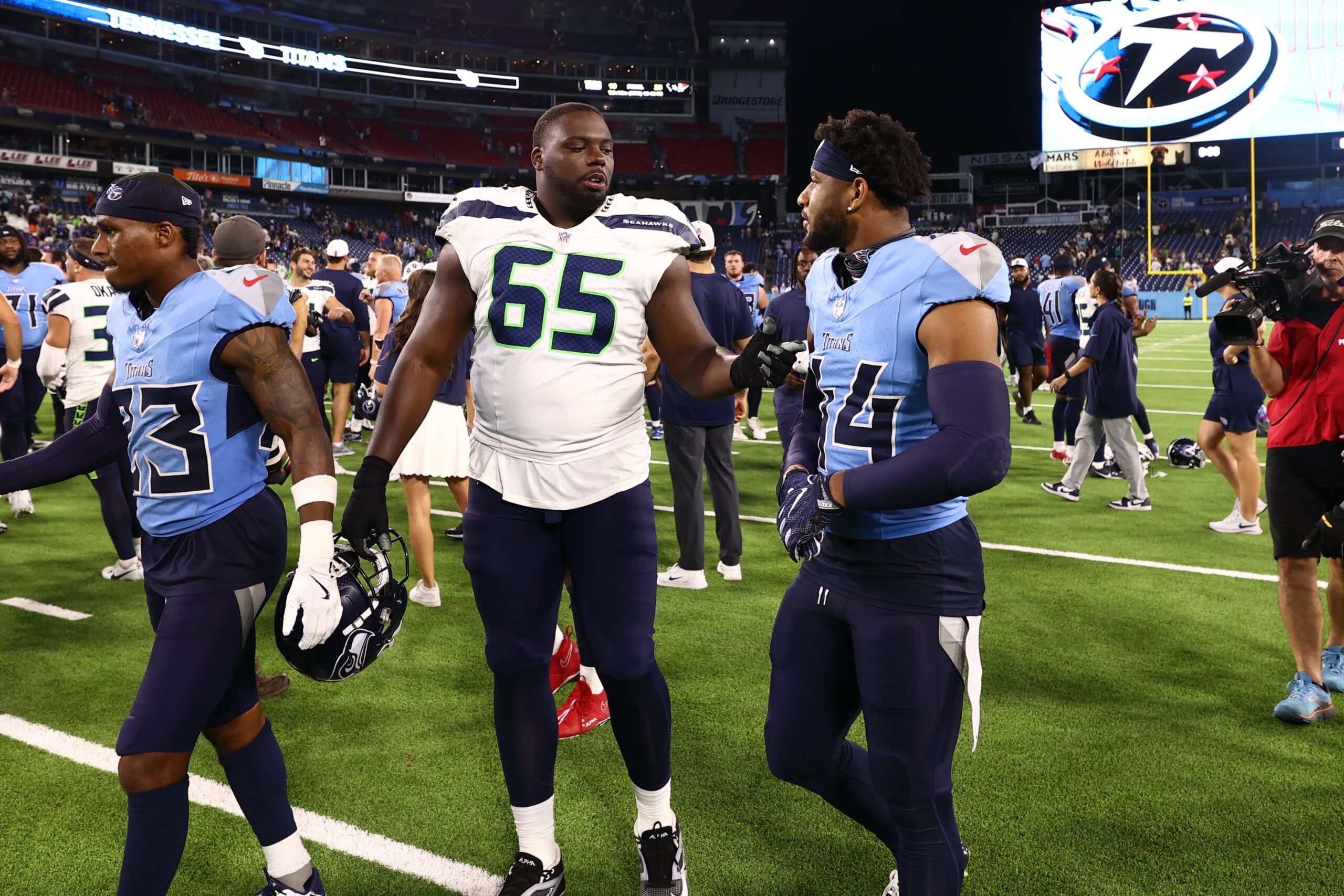 How did Seahawks RT Mike Jerrell fare in second career…