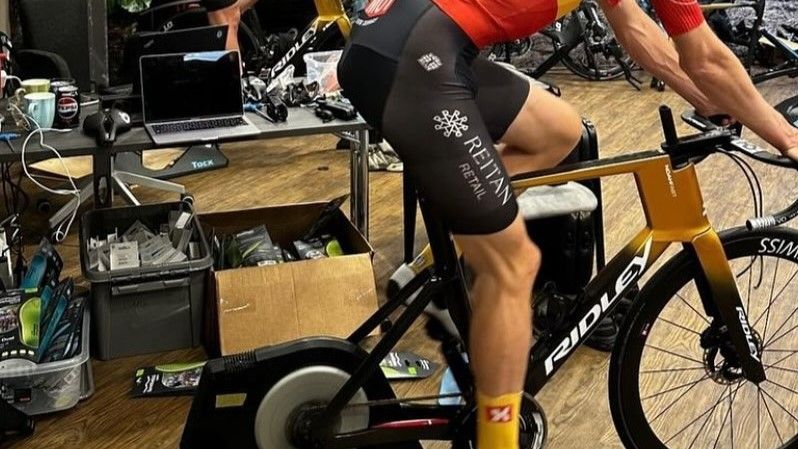Spotted: New Ridley aero bike seen in Uno-X bike fit…