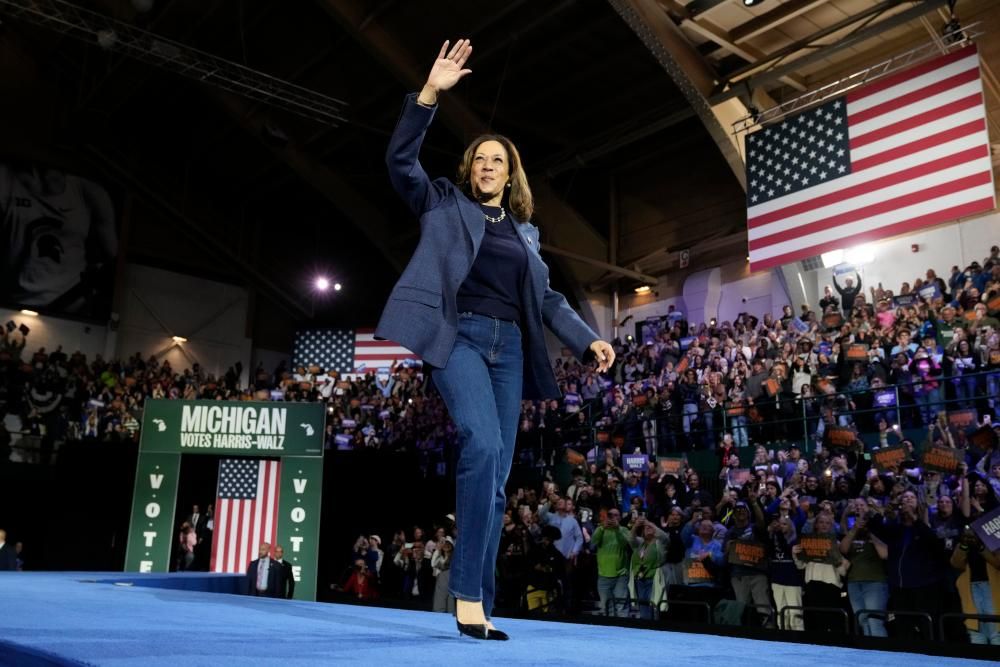 Harris vows at Michigan rally to ‘do everything in my…
