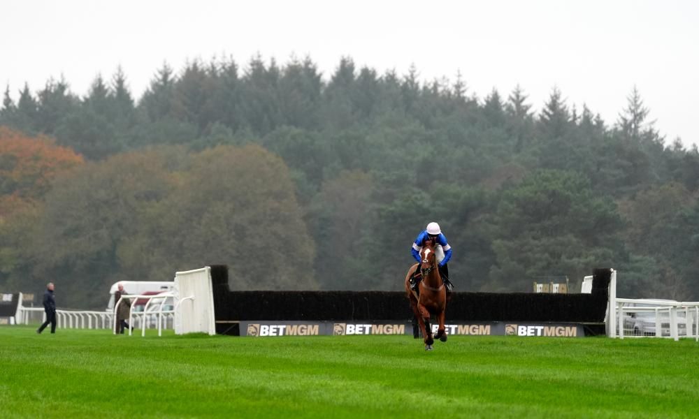 It’s a one-horse race at Exeter as only runner trots…