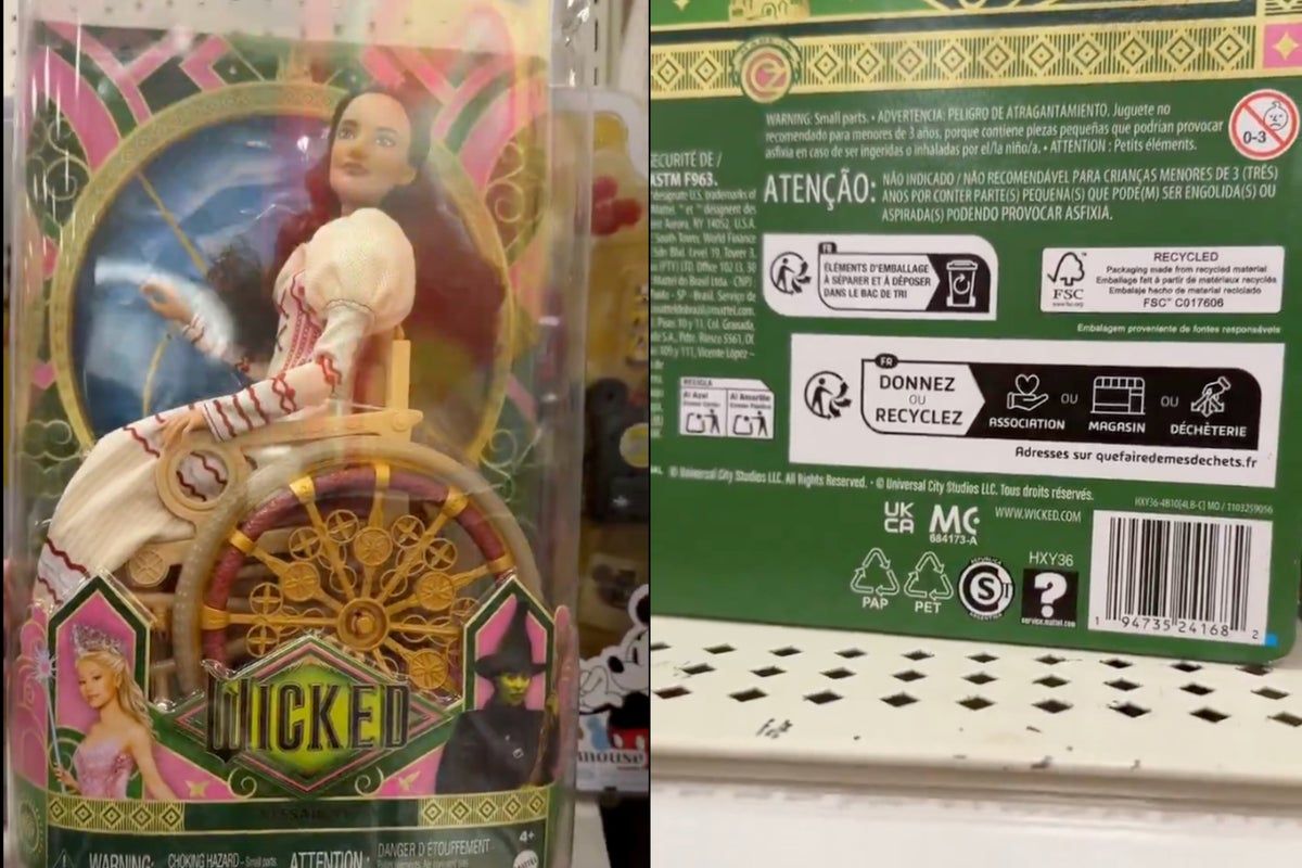 Mattel apologizes after Wicked doll boxes mistakenly…