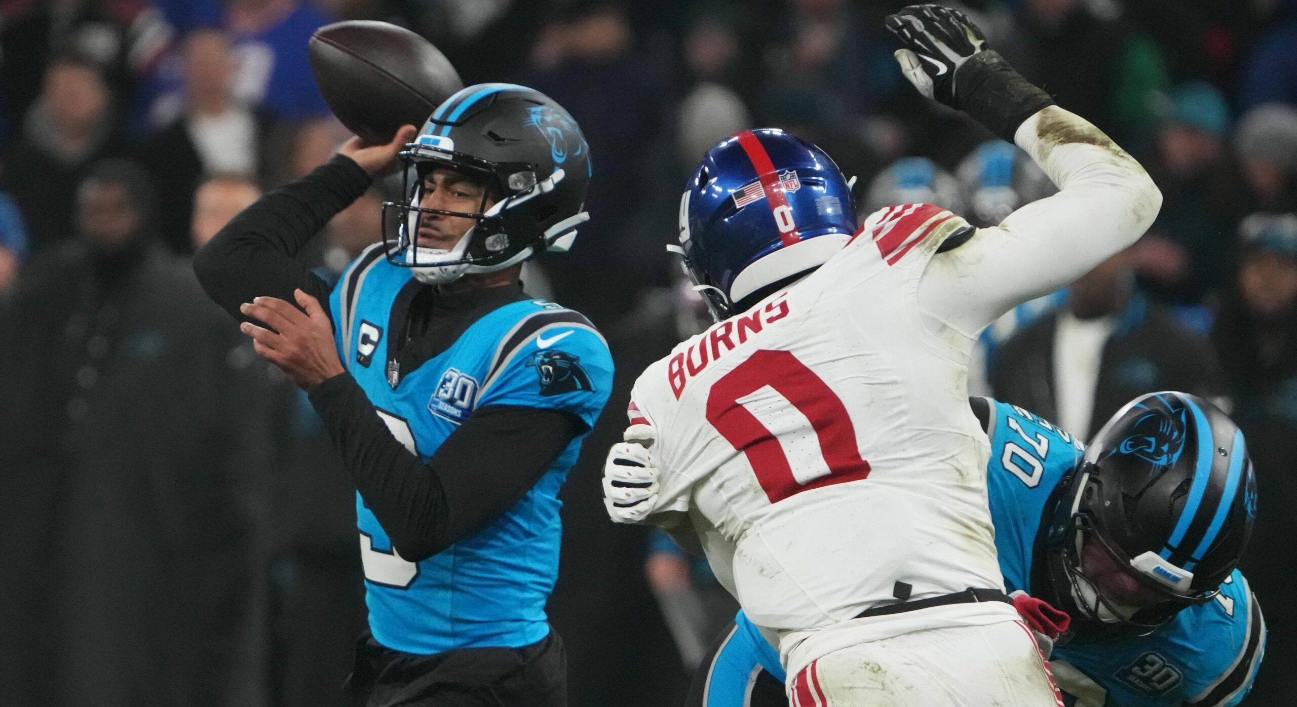 Panthers QB Bryce Young, Giants OLB Brian Burns renew…