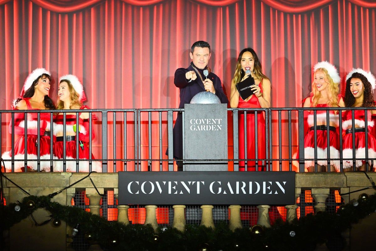 Hollywood star Luke Evans switches on Covent Garden…