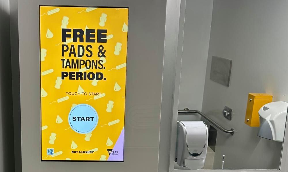 Victoria rolls out free pads and tampons at public…