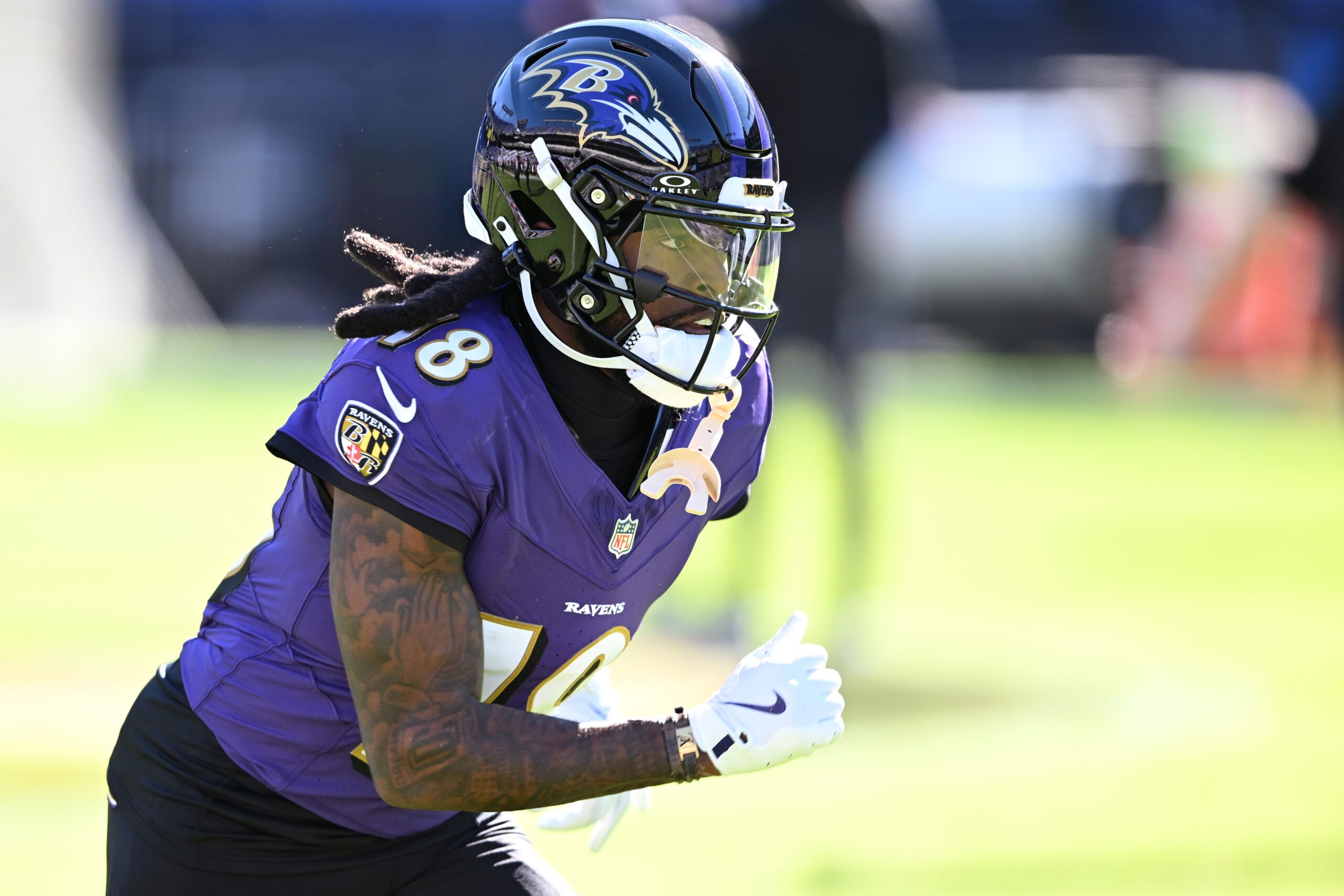 Ravens WR Diontae Johnson discusses being on other…