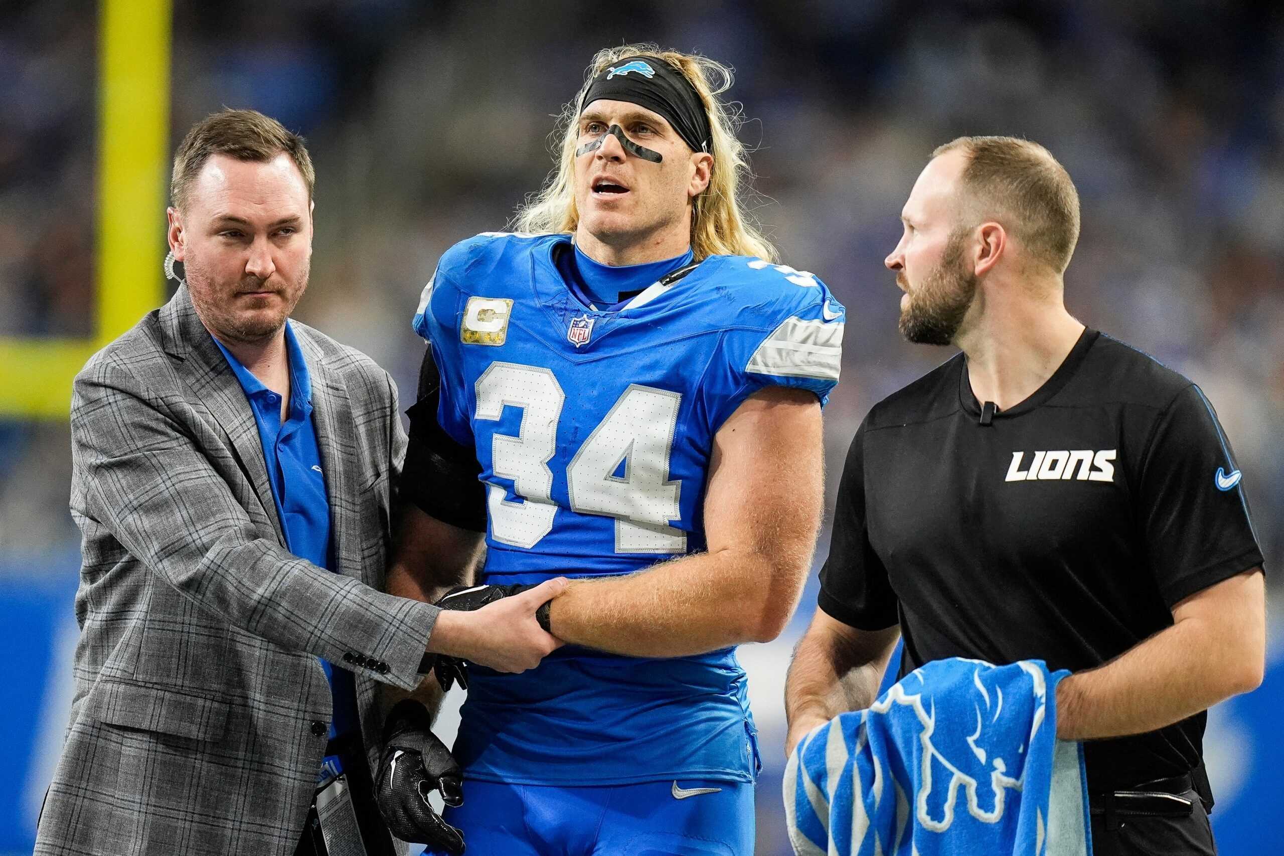 Alex Anzalone thanks fans for the support after the…