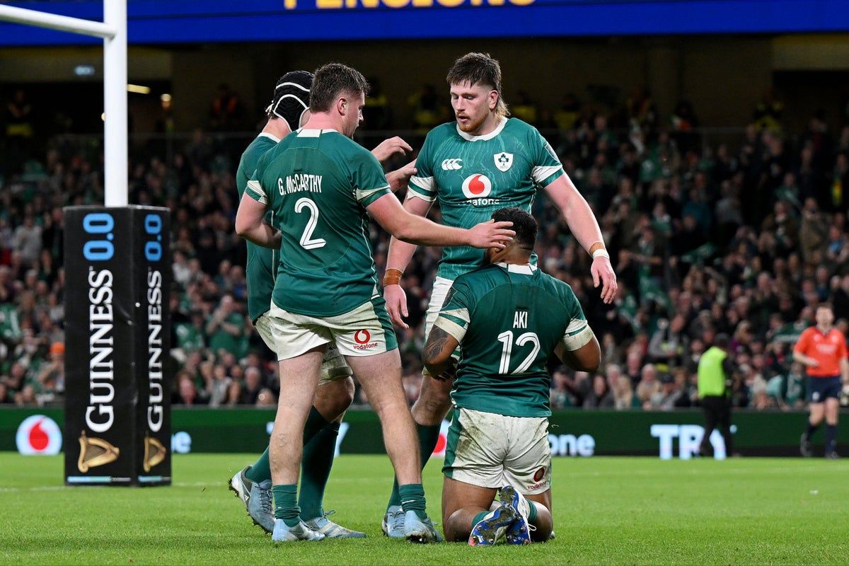 Ireland ease to victory against Fiji as Sam…