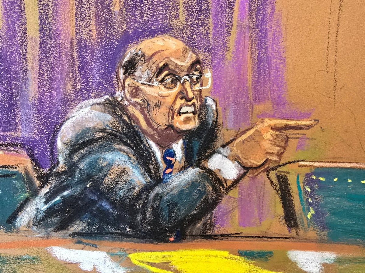 Sketch artist describes Rudy Giuliani’s courtroom…