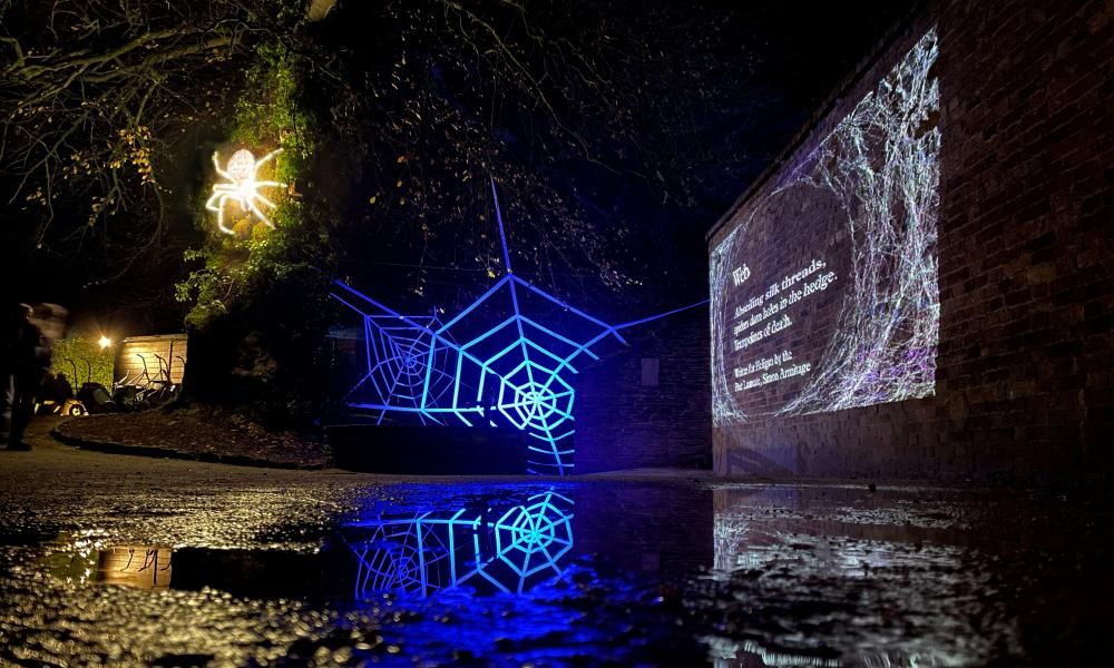 Cornish tourist spot unveils spider-related haiku spun…