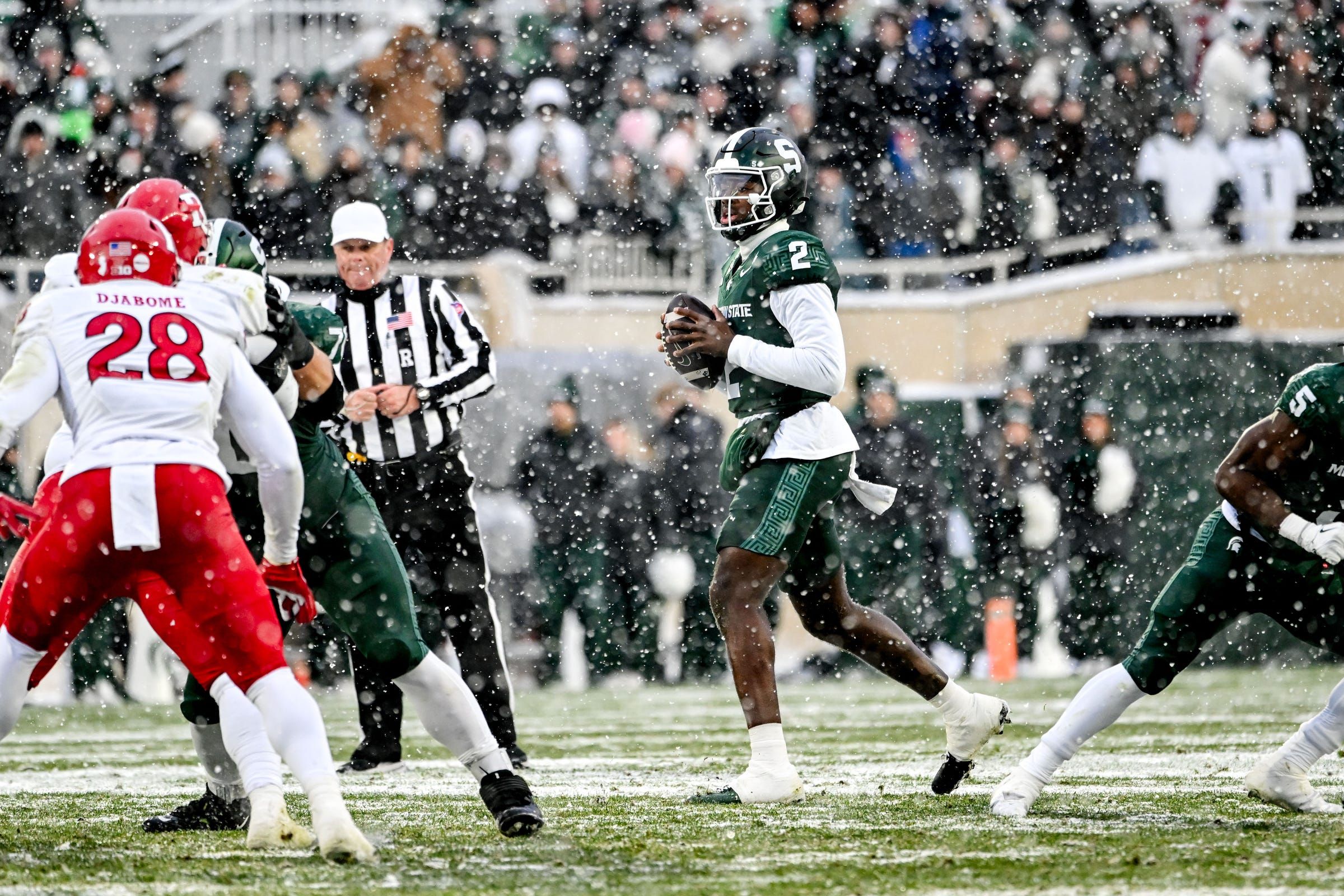 Michigan State QB Aidan Chiles promises change is…