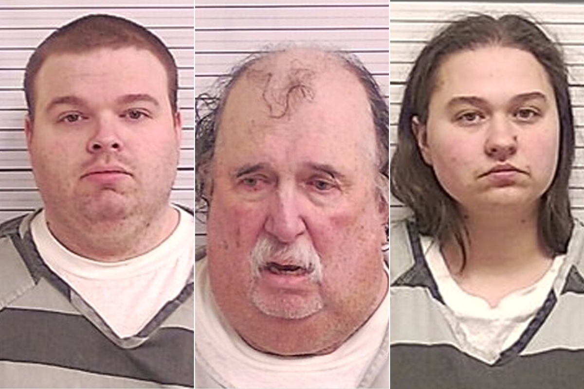 Trio arrested after two kids locked in ‘bug-infested’…