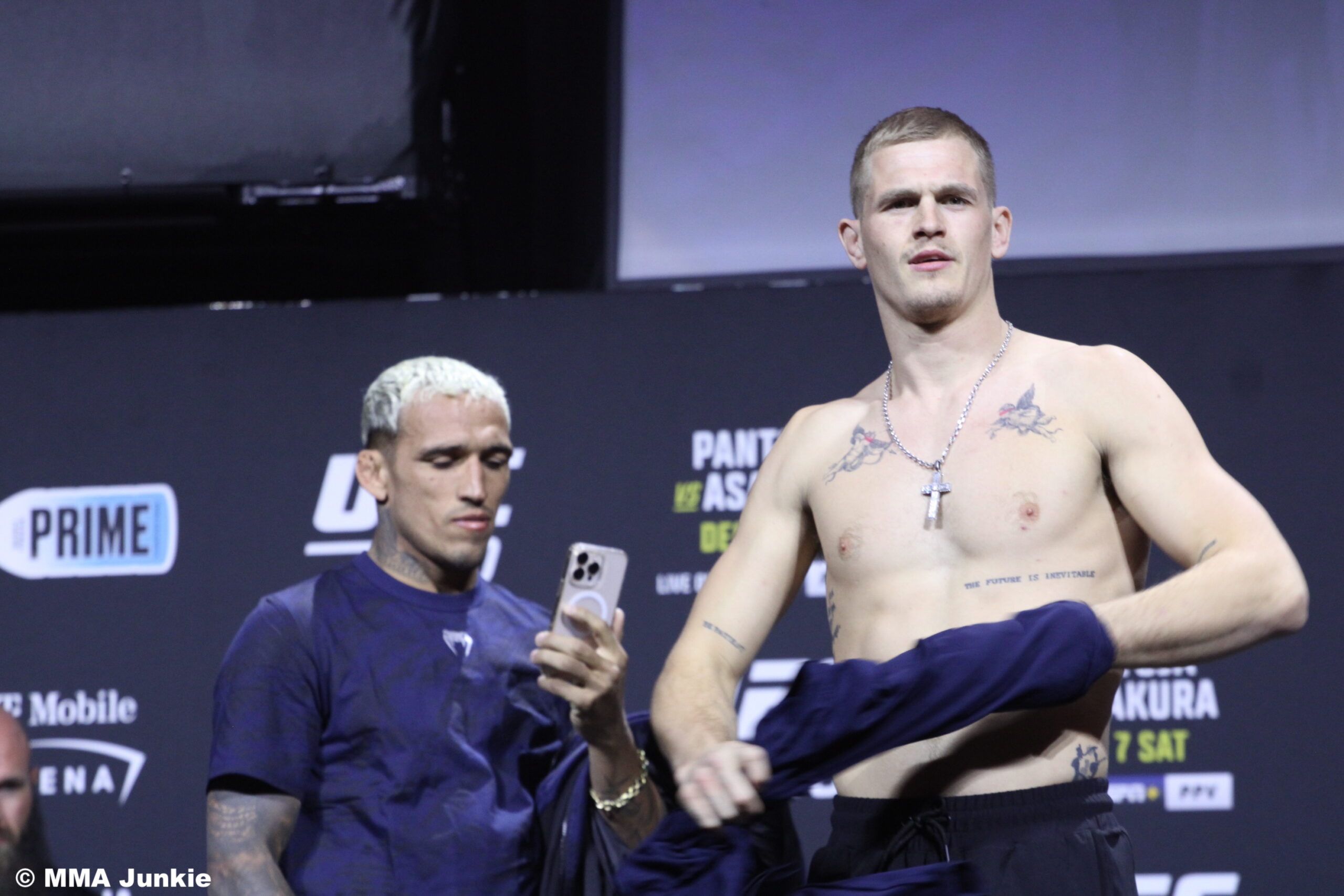 Photos: UFC 310 ceremonial weigh-ins and faceoffs