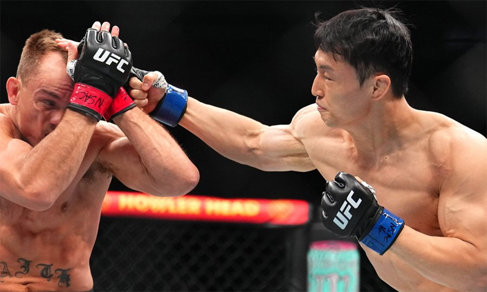 UFC 310 video: Dooho Choi TKOs Nate Landwehr on ground…