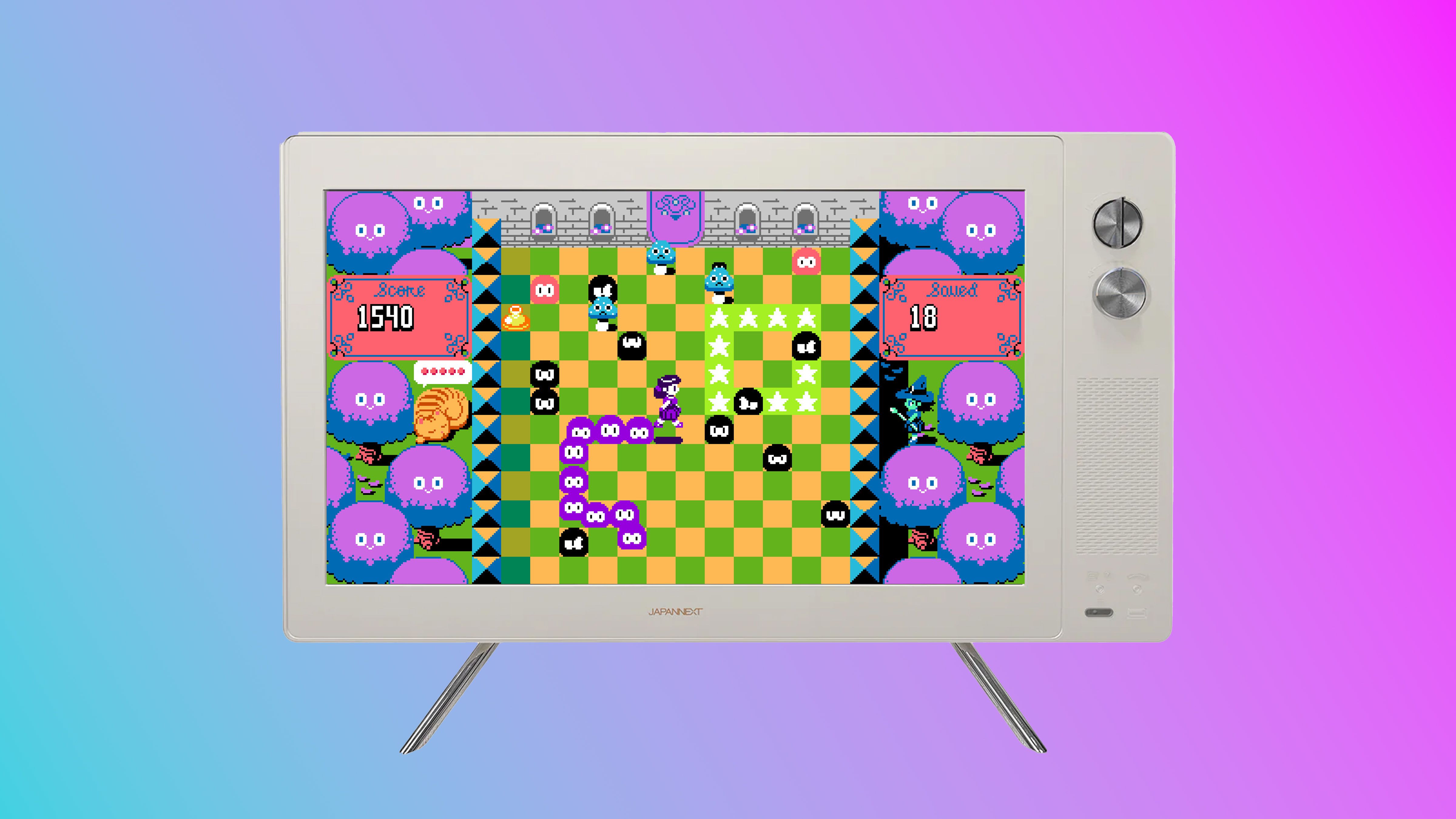 This $200 HD monitor boasts retro flair with funky…