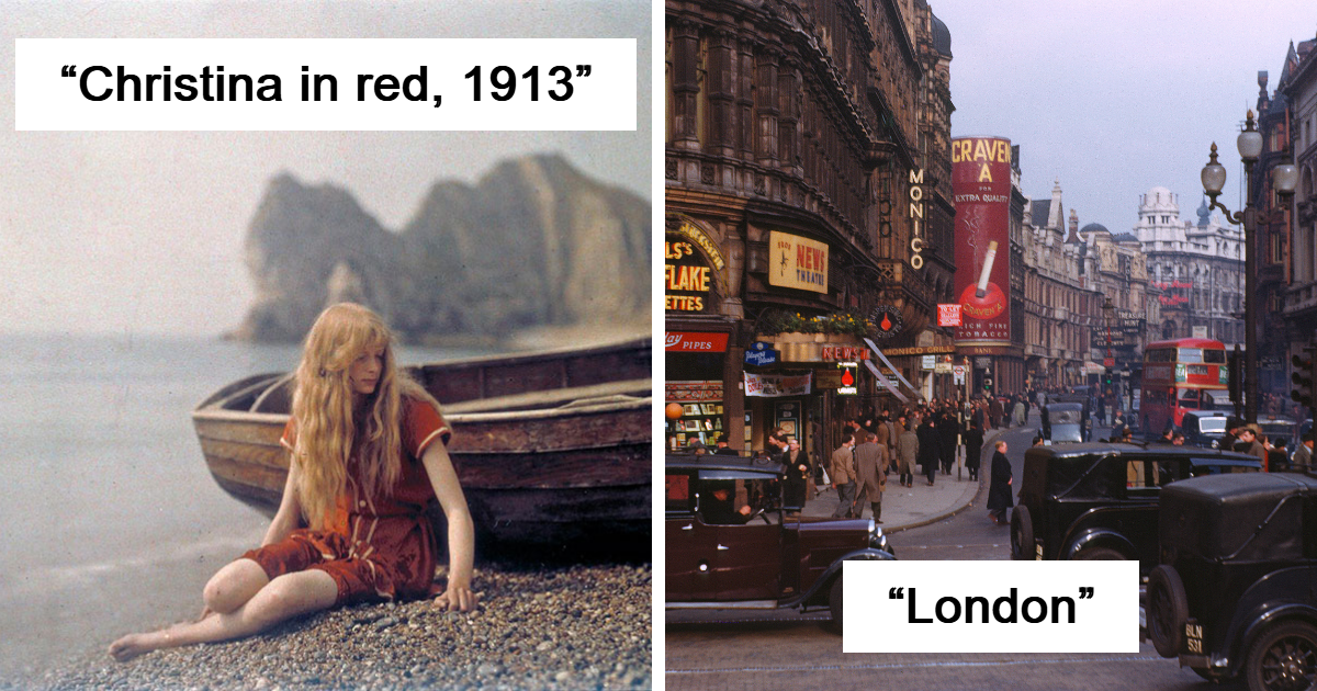 44 Color Photos Photographers Took 100 Years Ago That…