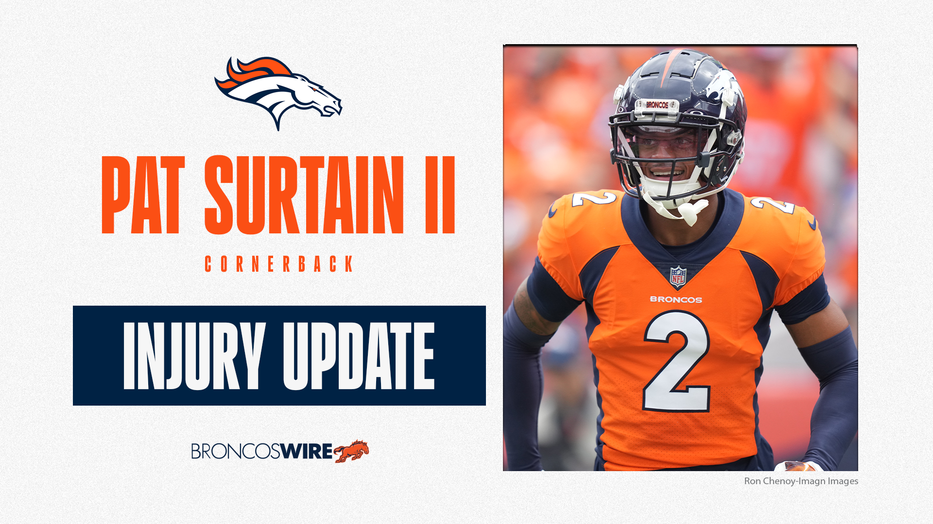 Injury updates for Broncos CB Pat Surtain after Colts…