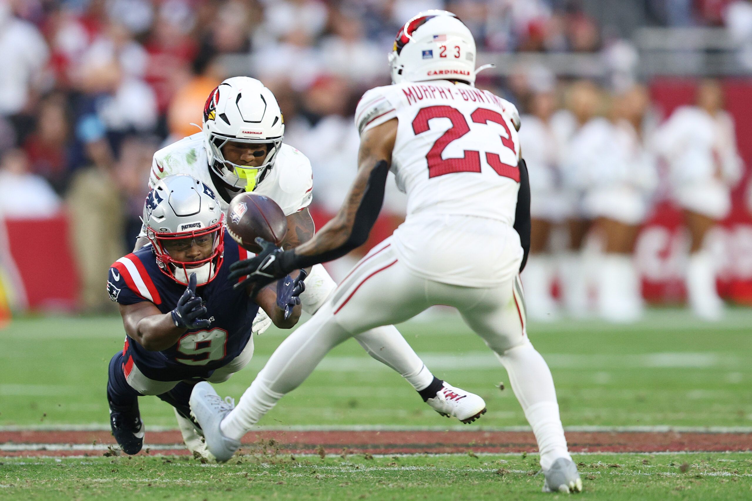 Patriots WR Kayshon Boutte explains dropped…