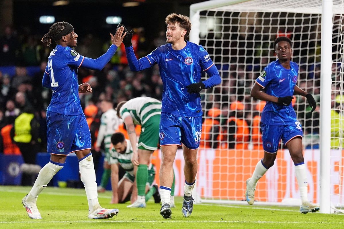 Marc Guiu hat-trick helps Chelsea power on in Europe…